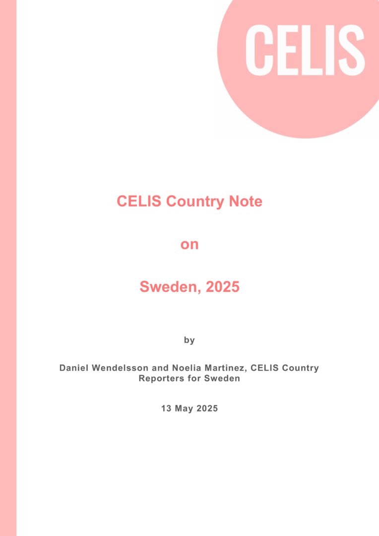 CELIS Institute - Country Note Sweden 2025